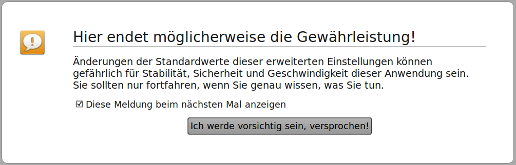 Firefox - Memory Cache anstatt Disk Cache nutzen